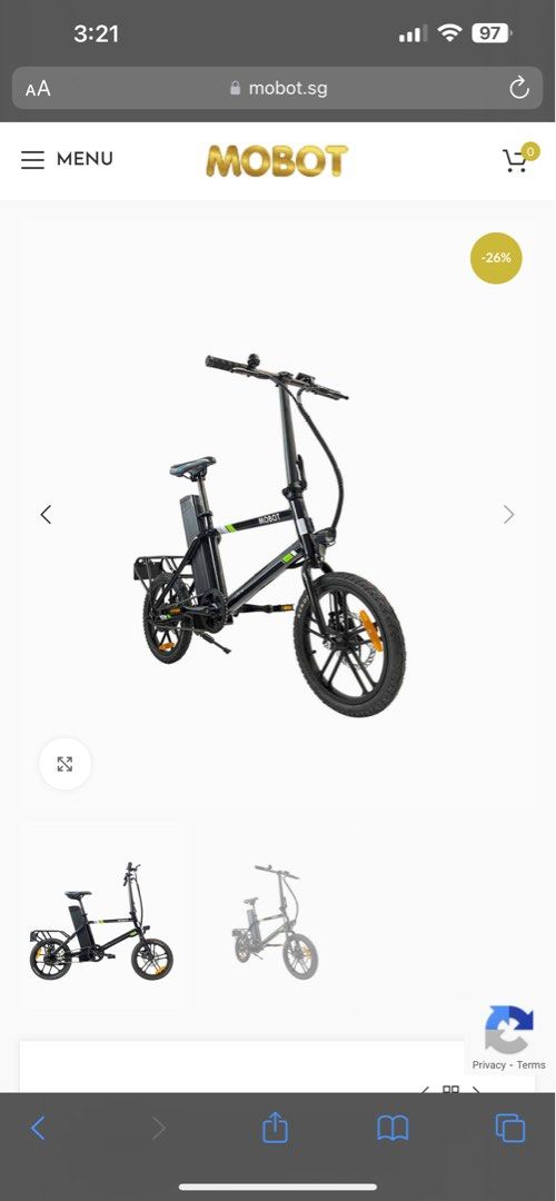 MOBOT Ultra Electric Bike, Sports Equipment, PMDs, E-Scooters & E-Bikes ...