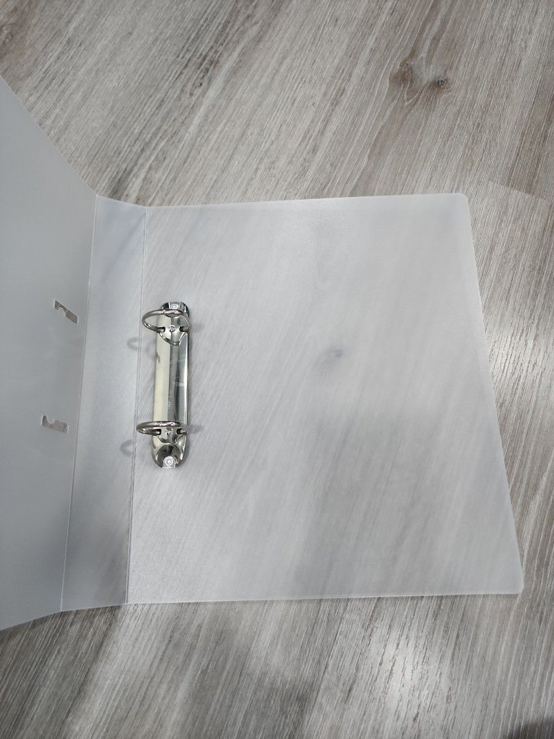MUJI Semi Clear A4 Punch Hole File no divider plaster, Everything Else ...