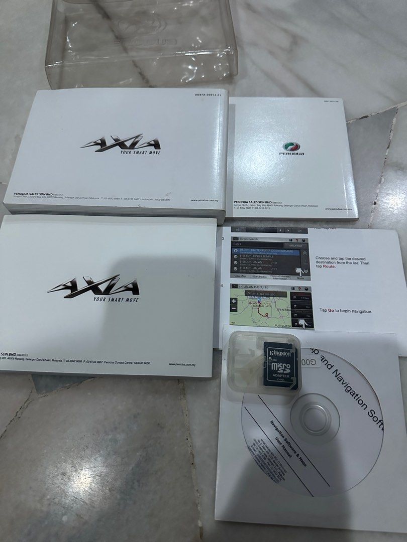 Perodua Axia Complete Set of Manual Book, Auto Accessories on Carousell