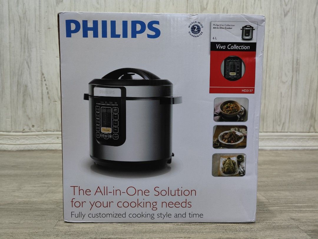 PHILIPS Multi Cooker 6 liters, TV & Home Appliances, Kitchen Appliances ...
