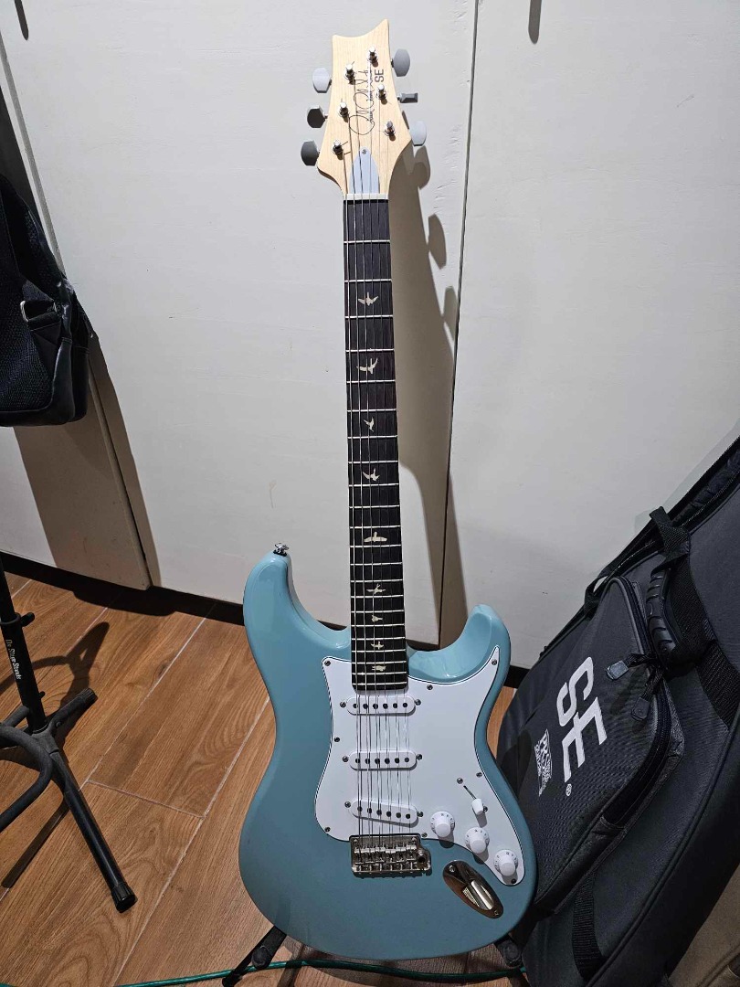 PRS SE Silver Sky Stone Blue Electric Guitar, Hobbies & Toys, Music ...