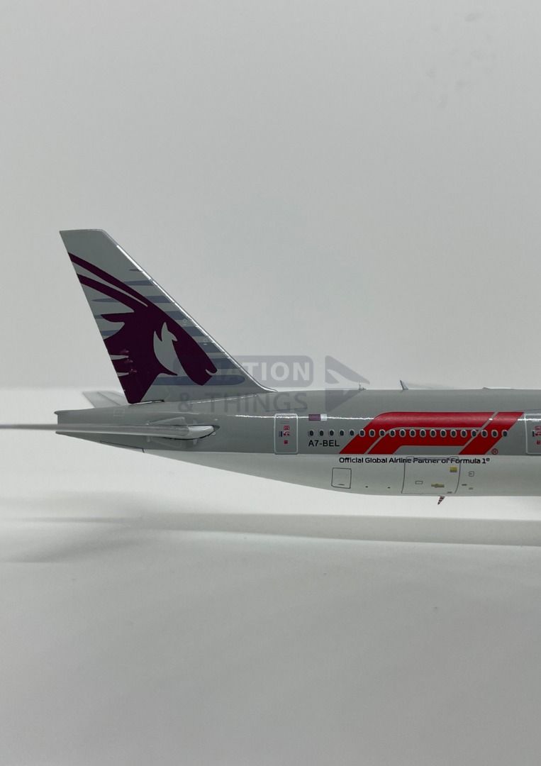 Qatar Airways (Formula 1) Boeing 777-300ER Highly Detailed 1/400 ...