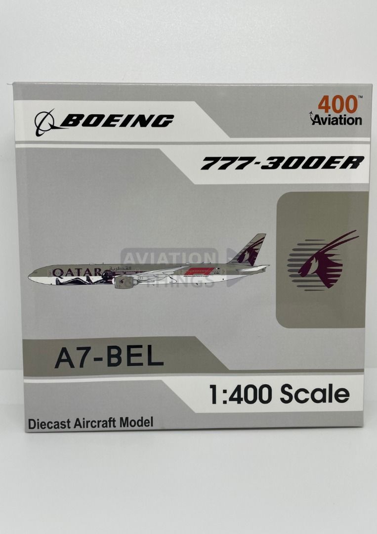 Qatar Airways (Formula 1) Boeing 777-300ER Highly Detailed 1/400 ...