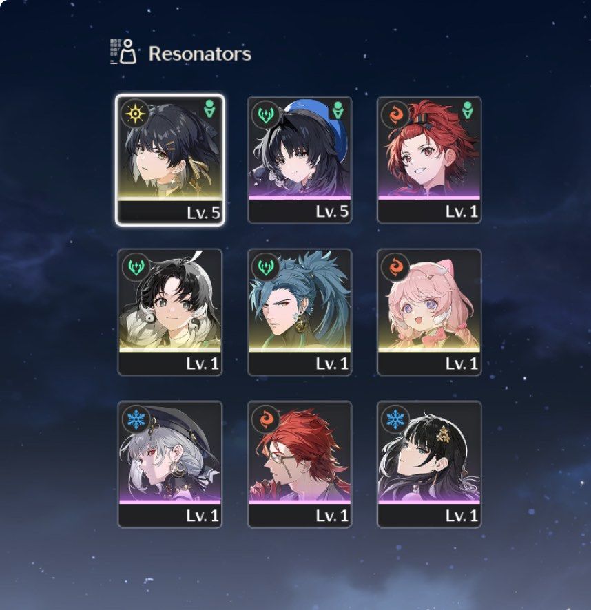 [rare] r2 jiyan + jianxin + encore starter account wuthering waves ...