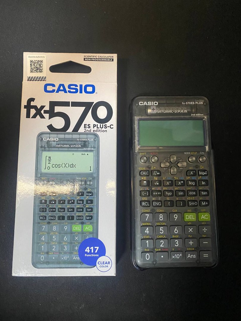Scientific Calculator ( Casio 570Es Plus-C (Transparent)), Mobile ...
