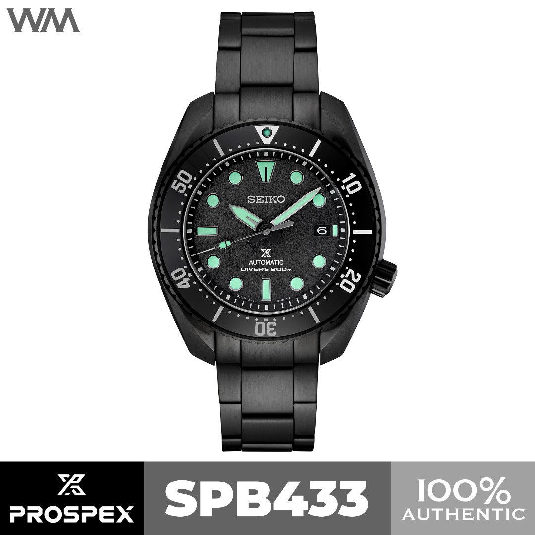 Seiko Prospex Black Series Night Vision Limited Edition Sumo Stainless ...