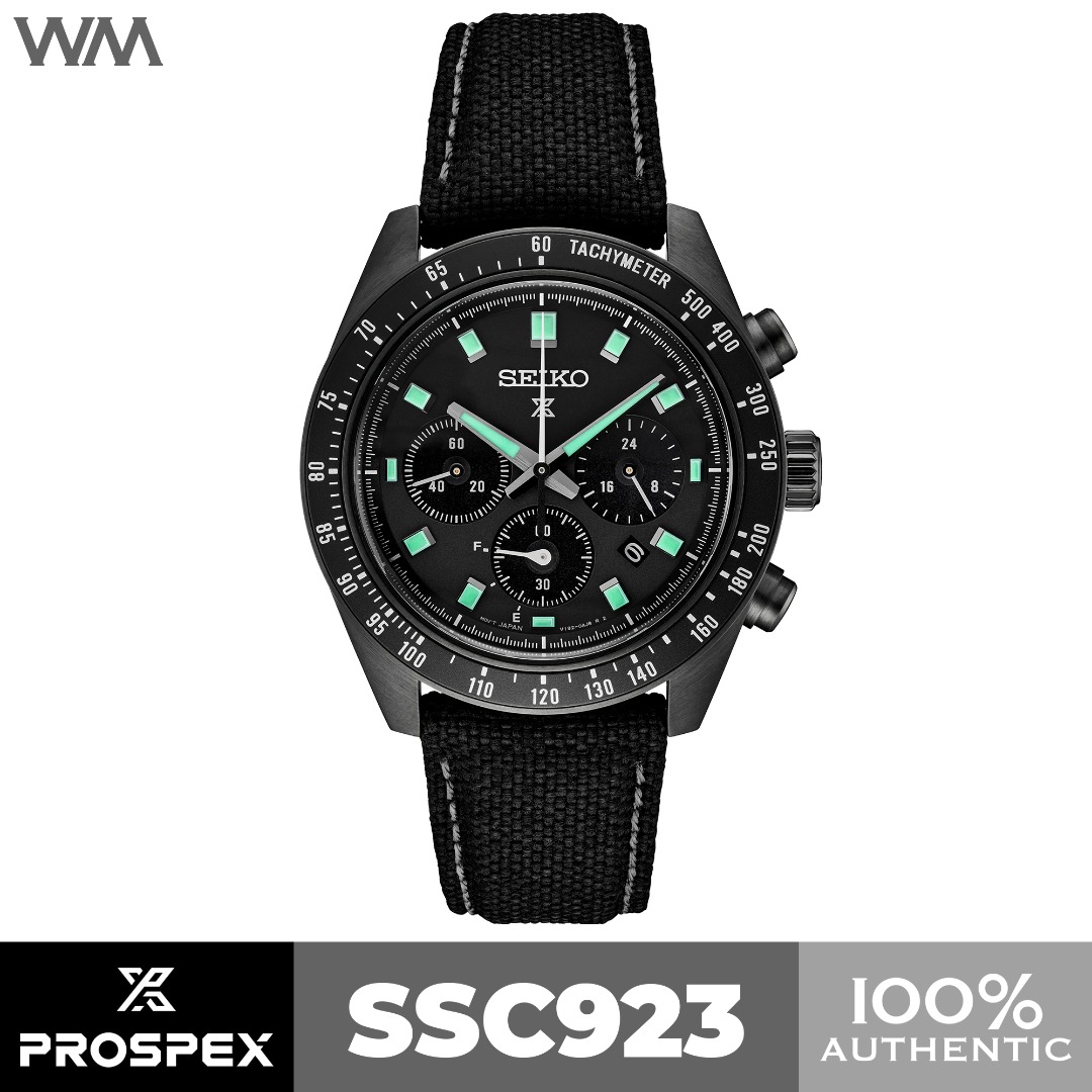 Seiko Prospex Black Series Speedtimer Solar Chronograph Solar Watch ...