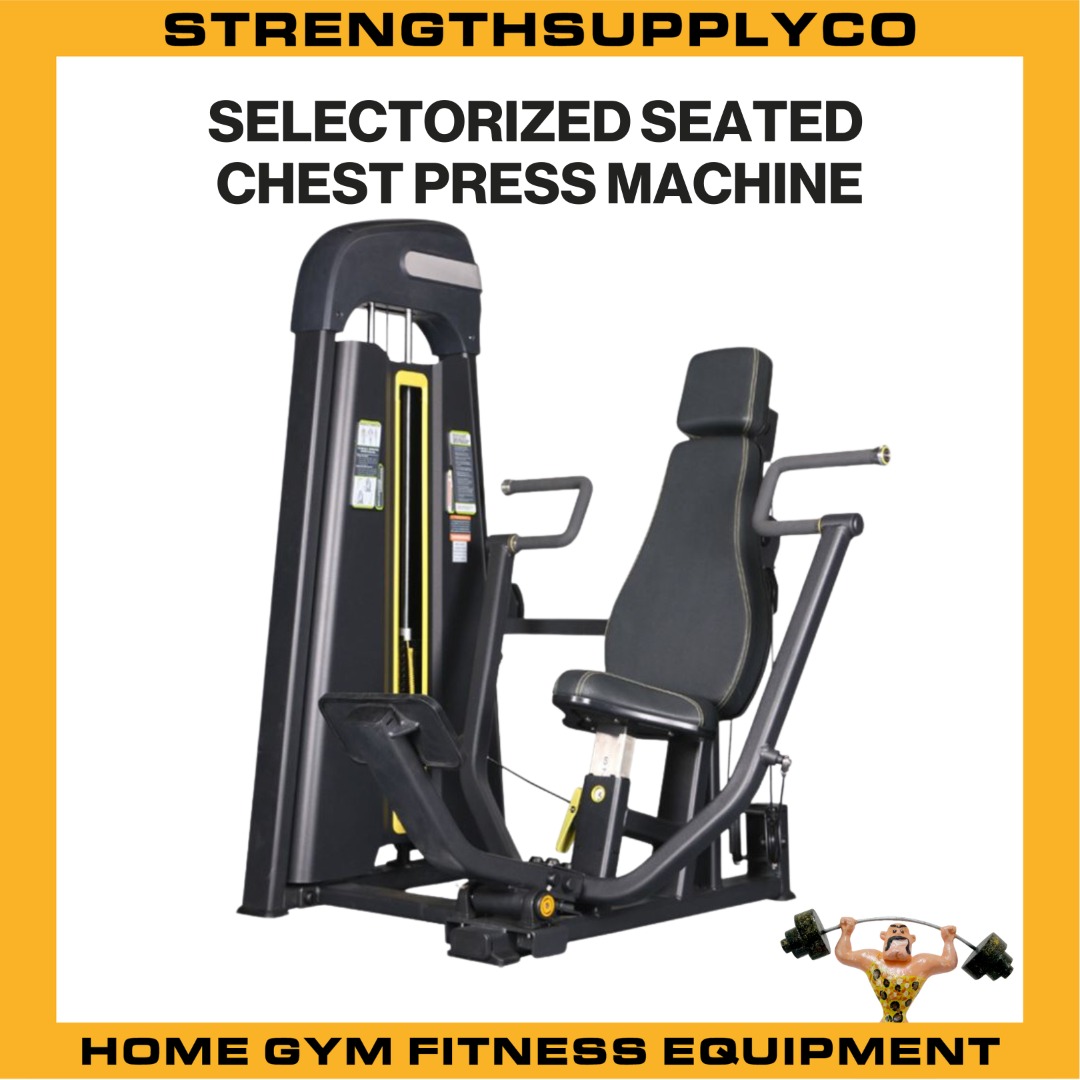 Selectorized Seated Chest Press Machine, Sports Equipment, Exercise ...
