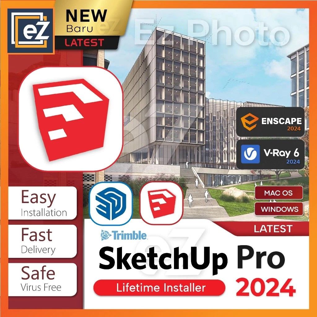 Sketchup pro 2024 / Vray / Enscape Full Version, Computers & Tech, Parts & Accessories, Software ...