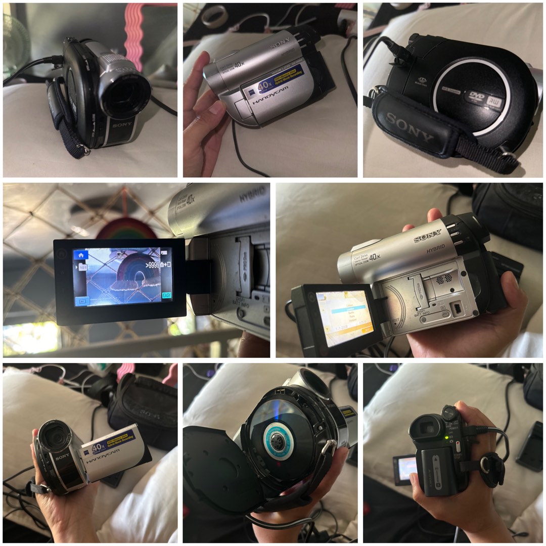 Sony Hybrid Handycam DCR-DVD610 Carl Zeiss Vario- Tessar Digicam digi ...