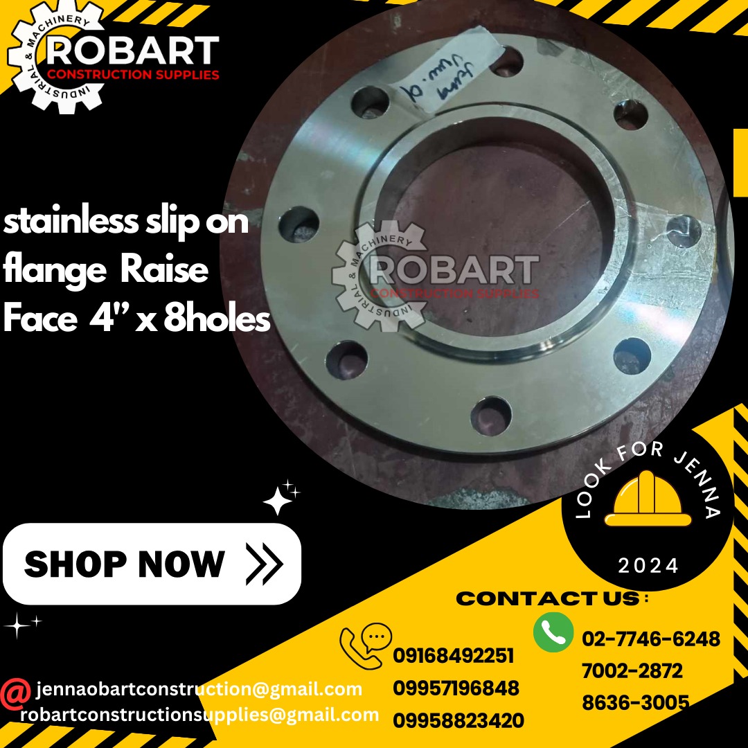 stainless slip on flange 4;; x 8holes x 150# RAISE FACE, Commercial ...