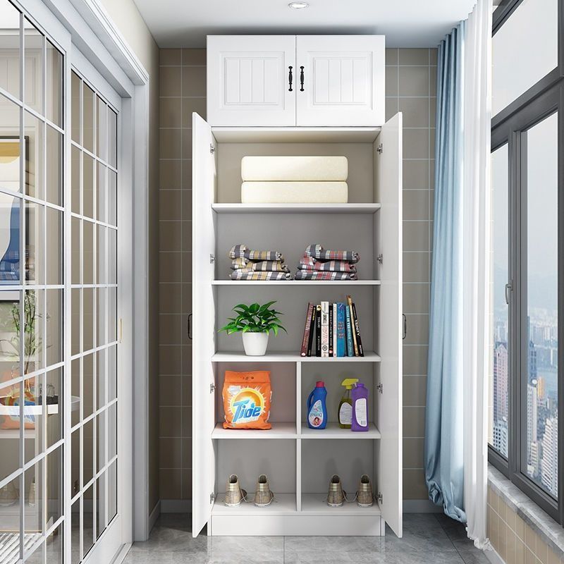 實木收納櫃/陽台櫃/儲物櫃/飄窗櫃/置物櫃/大容量櫃子/Storage cabinet/balcony cabinet/storage cabinet/bay window cabinet ...