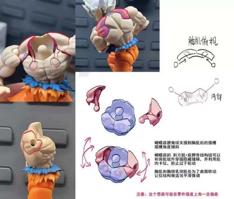 TK SHF Dragonball Super Ultra Instinct Goku Upper Body Upgrade Kit ...