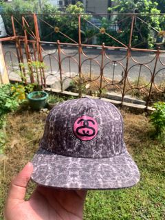 Topi Stussy Pattern Cap Original, Fesyen Pria, Aksesoris, Topi di Carousell