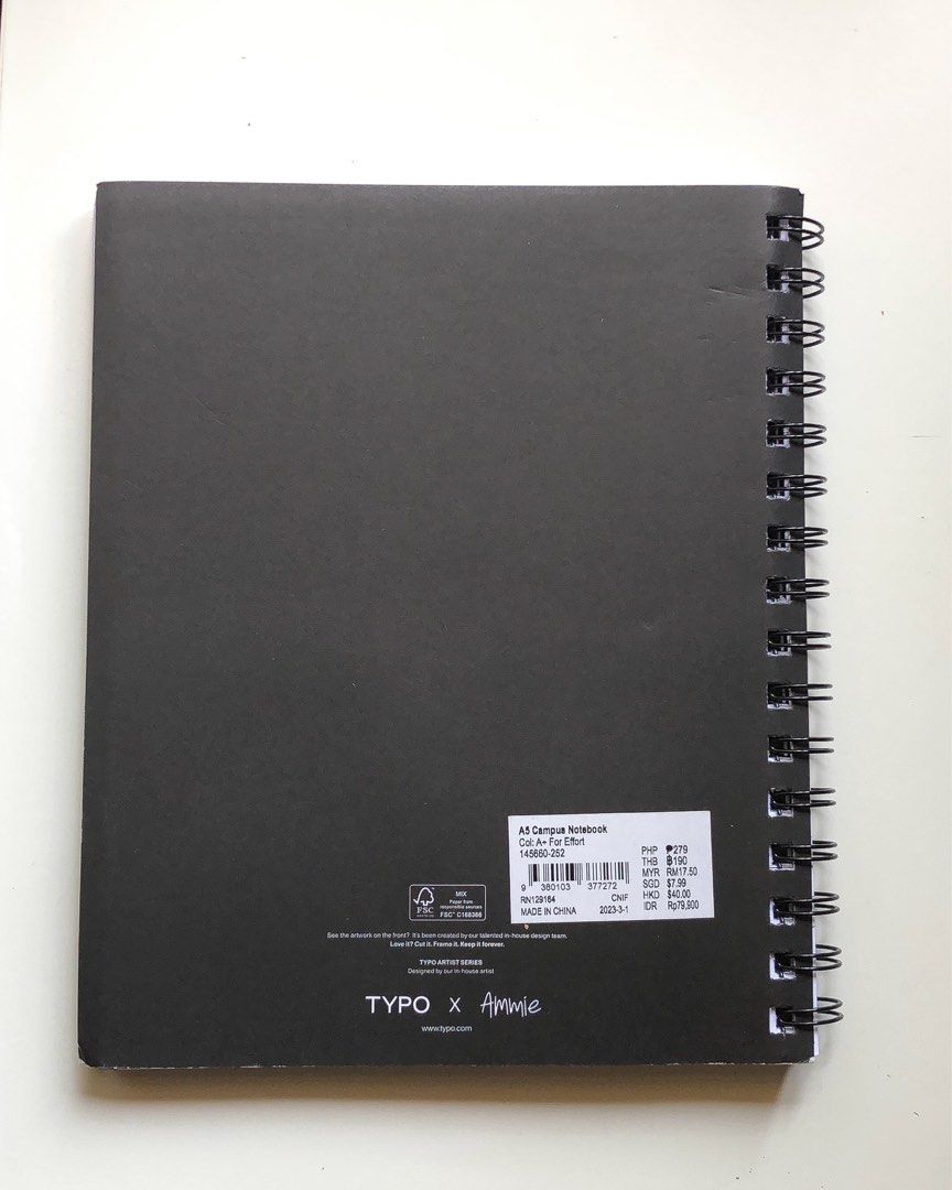 Typo notebook, Hobbies & Toys, Stationery & Craft, Stationery & School ...