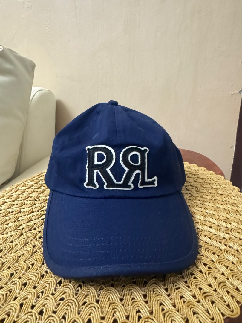 Vintage Double RL Baseball Cap / Hat - Big Logo Navy Blue, Men's ...