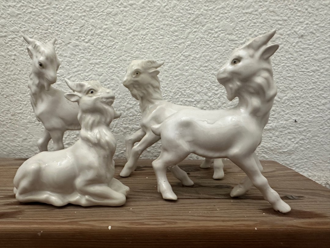 Vintage goat set figurines ( 4 ), Hobbies & Toys, Memorabilia ...