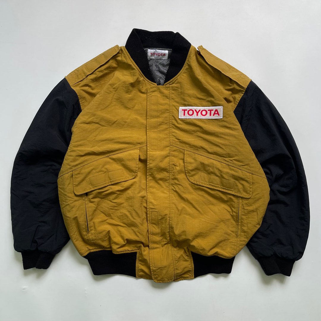 Vintage Toyota TRD Toms Staff Motor Sports Mechanic Bomber Jacket, Men ...