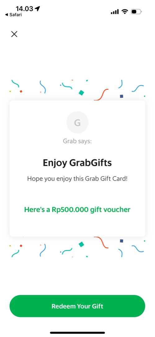 Voucher grab 500 ribu, Tiket & Voucher, Kartu Hadiah & Voucher di Carousell