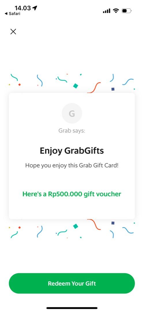 Voucher grab 500 ribu, Tiket & Voucher, Kartu Hadiah & Voucher di Carousell