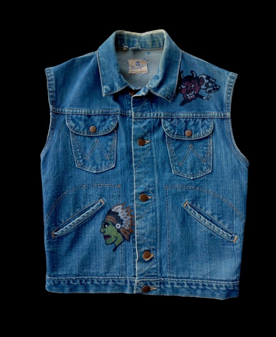 Vtg 60s wrangler blue bell cut off jacket, Men's Fashion, Coats ...