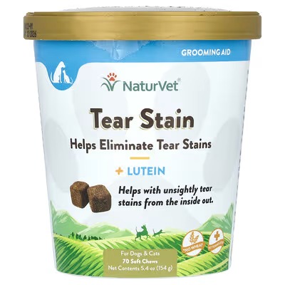 [With Lutein for Eye Health Support] EXPIRY 2026 Naturvet Tear Stain ...