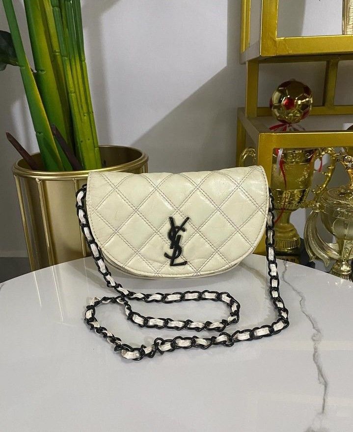 YSL FULL KULIT ASLI, Fesyen Wanita, Tas & Dompet di Carousell
