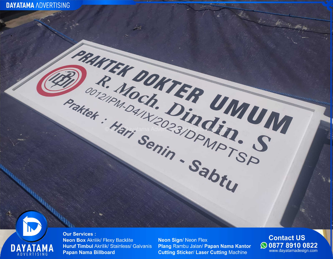 0877-8910-0822 | Plang Praktek Dokter | Papan Nama APOTEK, Desain ...