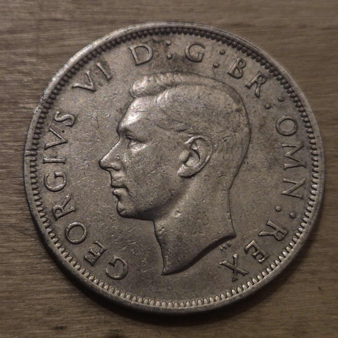 1947, 1948 Great Britain King George VI Half Crown Coins, Hobbies ...