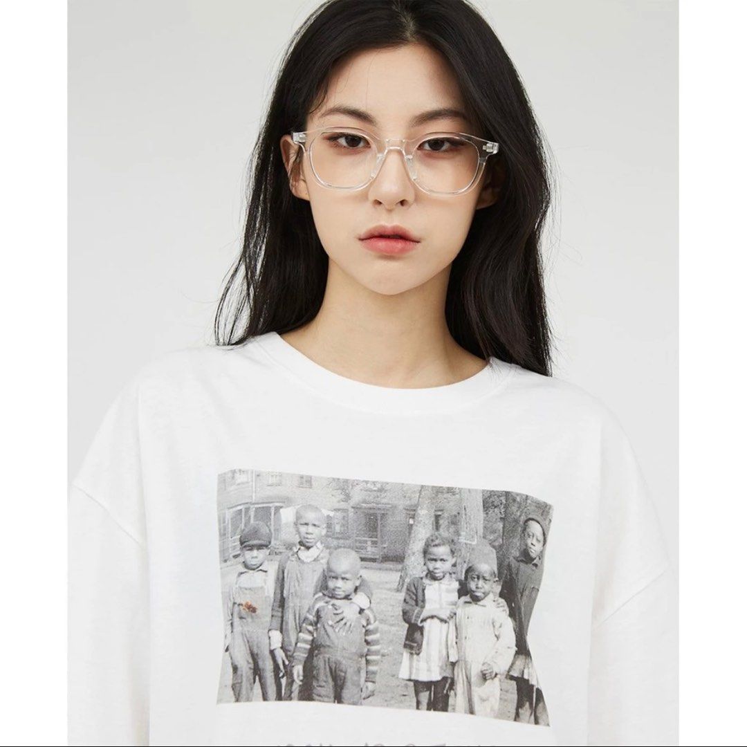 韓國 Raucohouse 橢圓粗框 透明眼鏡, 她的時尚, 手錶及配件, 墨鏡、眼鏡在旋轉拍賣