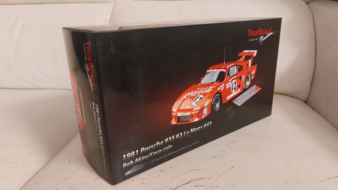絕版罕有 TSM 1/18 1981 Porsche 935 K3 Le Mans #43 Coca-Cola 可樂花 全開鐵車 1:18 ...