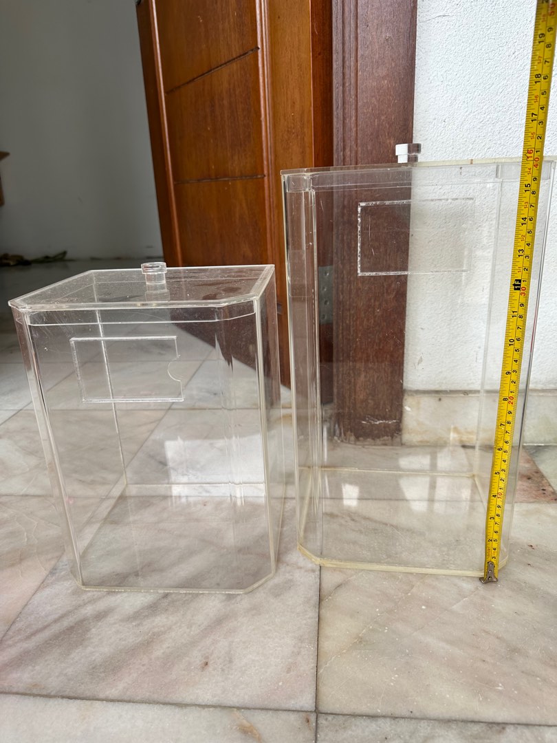 Acrylic box for snack or so on, Furniture & Home Living, Home ...
