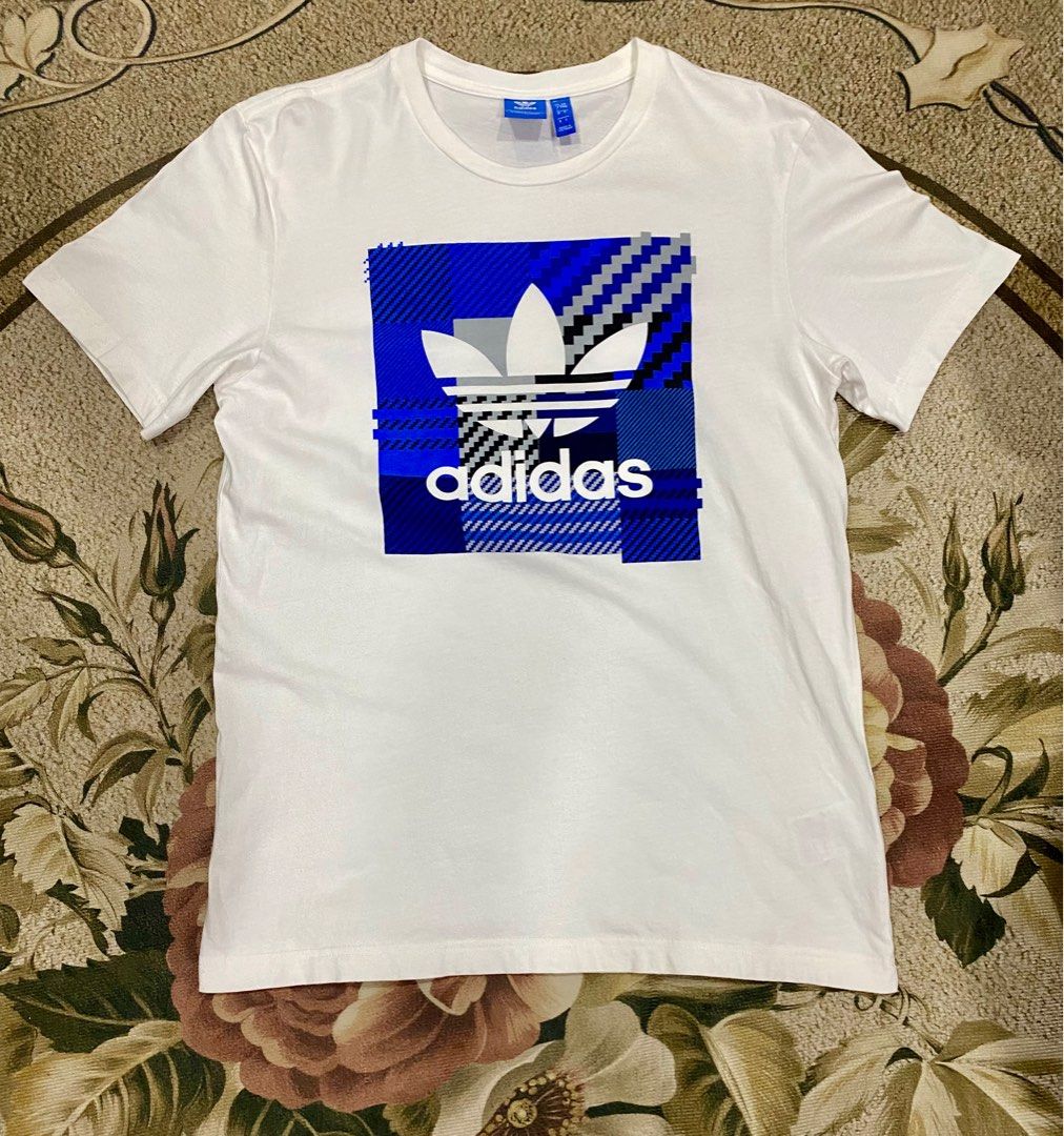 adidas big logo shirt, Women's Fashion, Tops, Shirts on Carousell