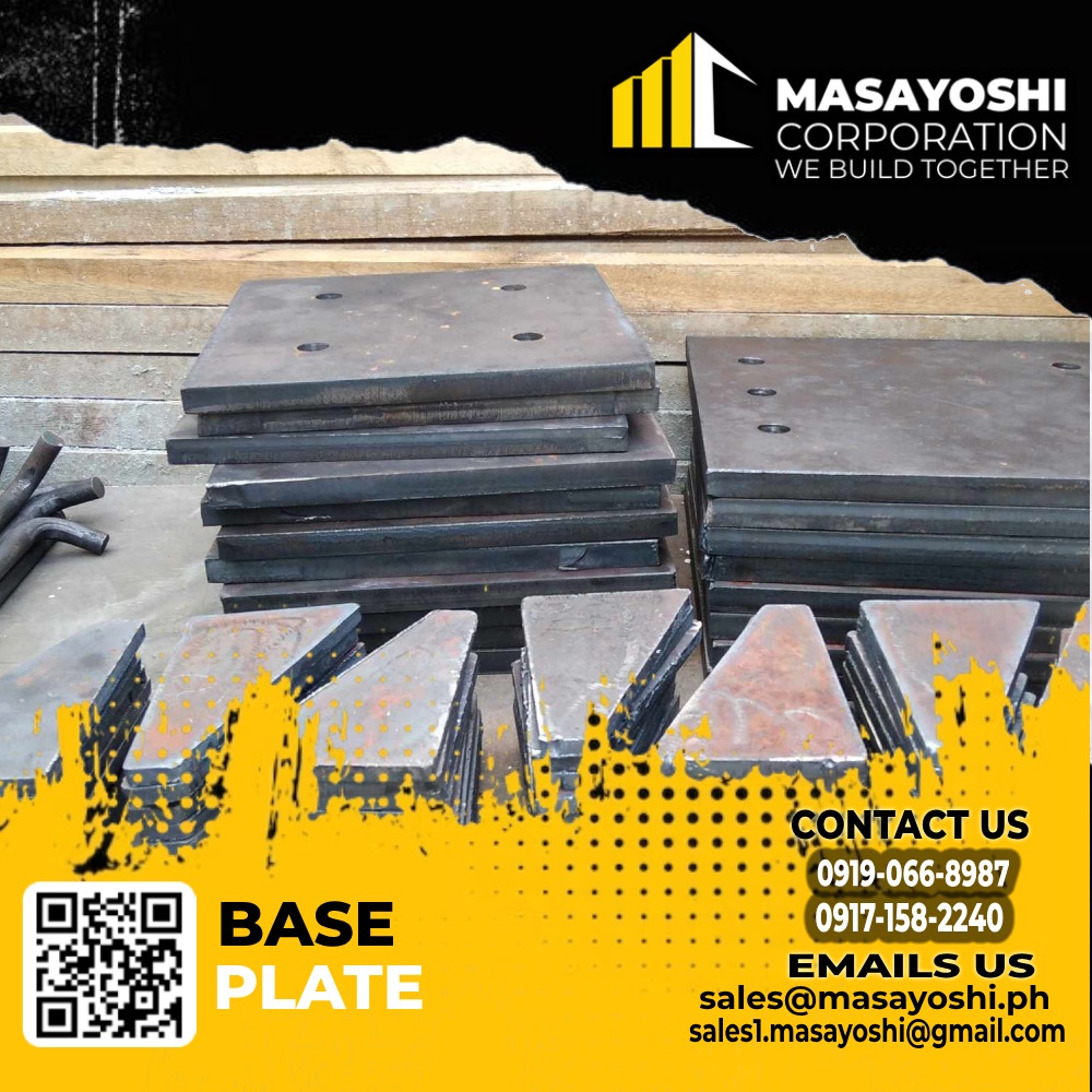 Base Plate 20mm x 400 x 805, Anchor Bolt, Stiffener, Deformed Bar ...
