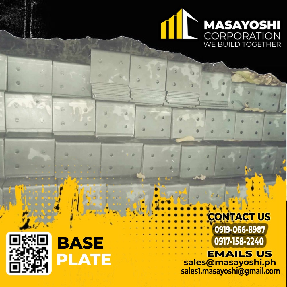 Baseplate 30cm x 30cm x 25mm THK with 2 holes in the middle 32mm dia ...