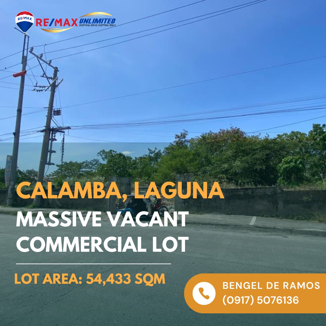 CALAMBA LAGUNA MASSIVE VACANT COMMERCIAL LOT FOR SALE, Property, For ...