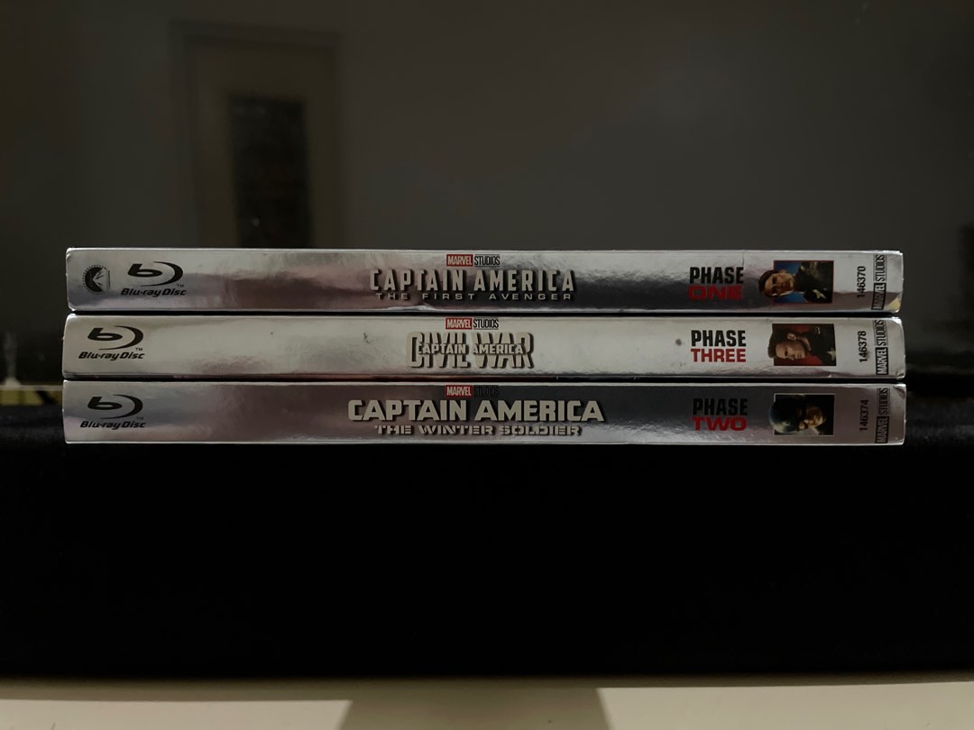Captain America Trilogy Movie - Blu-ray, Hobbies & Toys, Music & Media ...