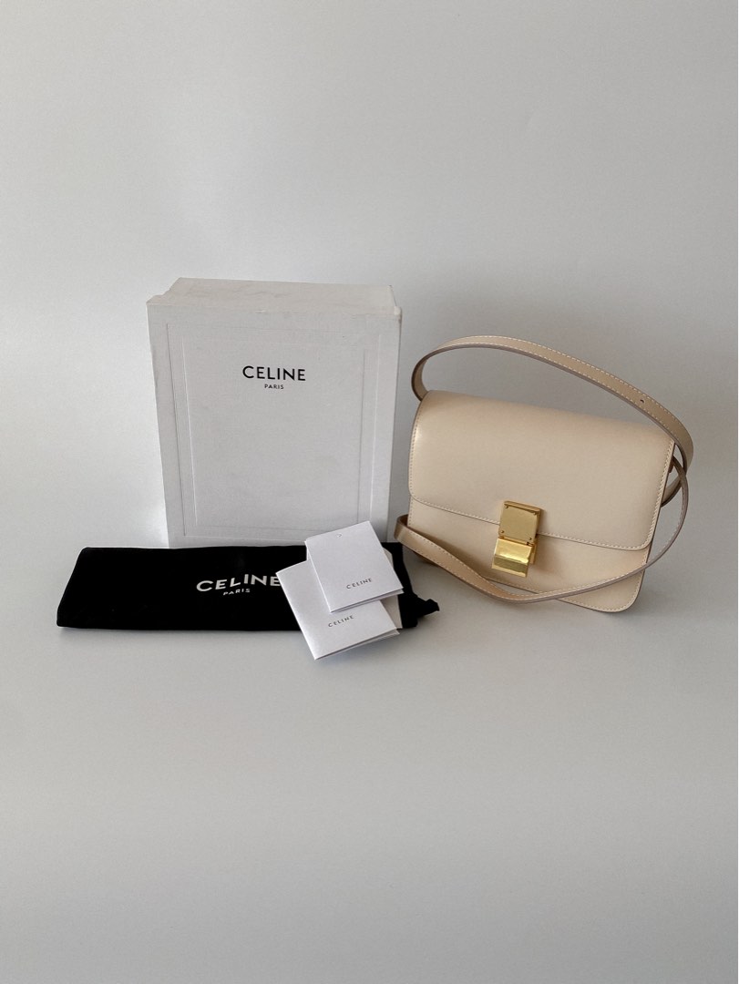 CELINE box bag, Luxury, Bags & Wallets on Carousell