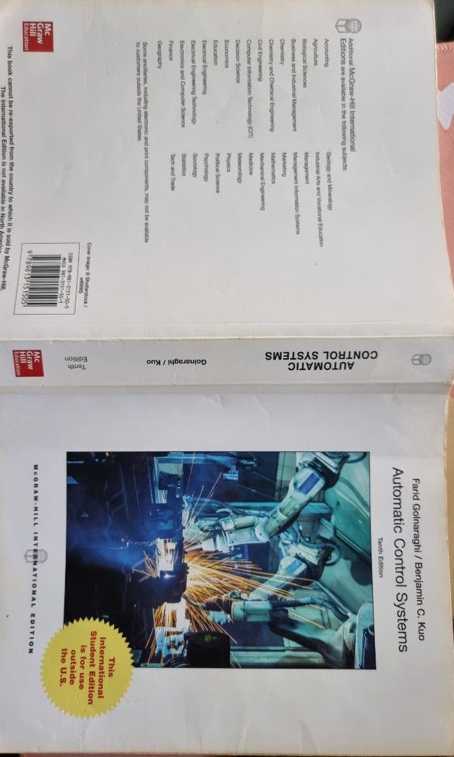 Control Engineering - Automatic Control Systems 10th edition on Carousell