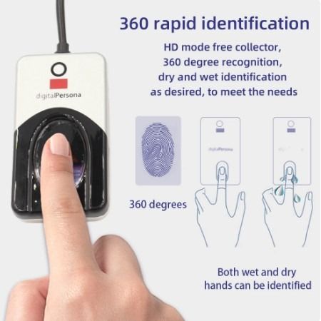 Digital Persona USB Biometric Fingerprint Scanner, Digital Fingerprint Recognition System ...