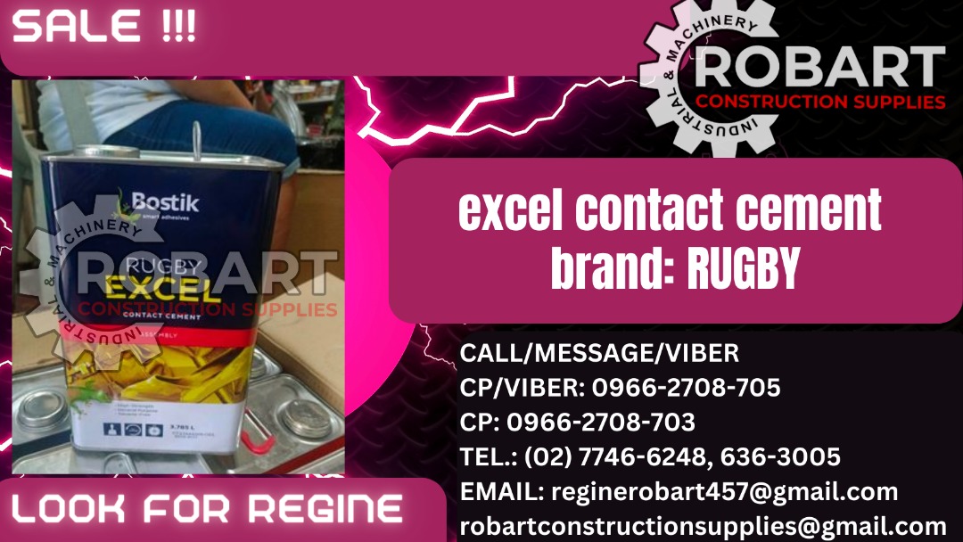 excel contact cement brand: RUGBY, Commercial & Industrial ...