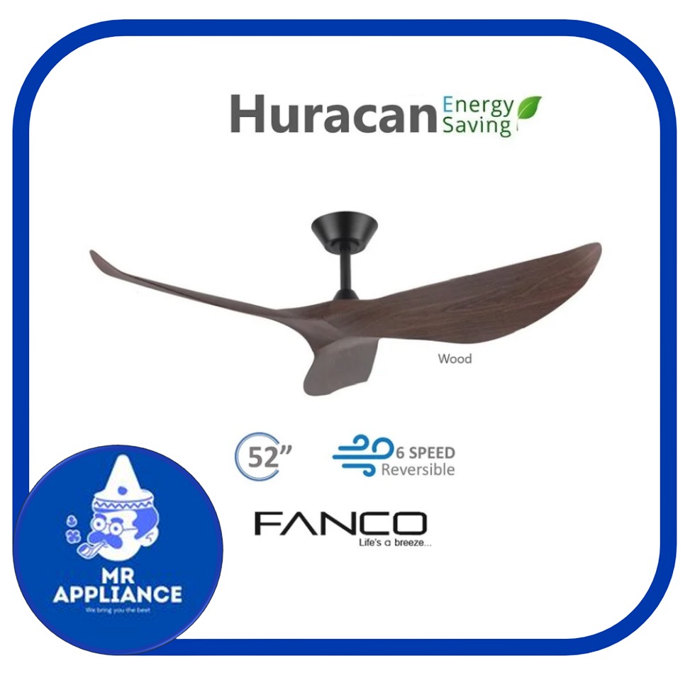 FANCO HURACAN Ceiling Fan - 52 Inch, Furniture & Home Living, Lighting ...