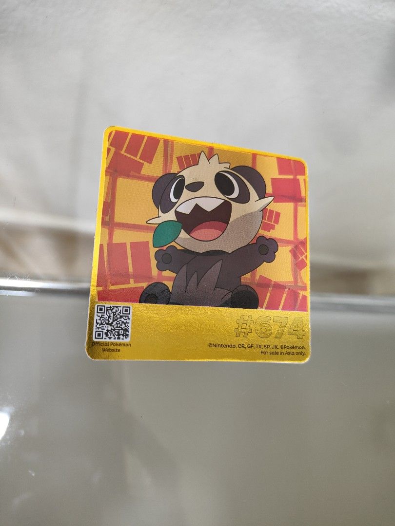 ♥Fire Sale♥Oreo Pokemon card Collab pancham #674 pikachu card shining ...