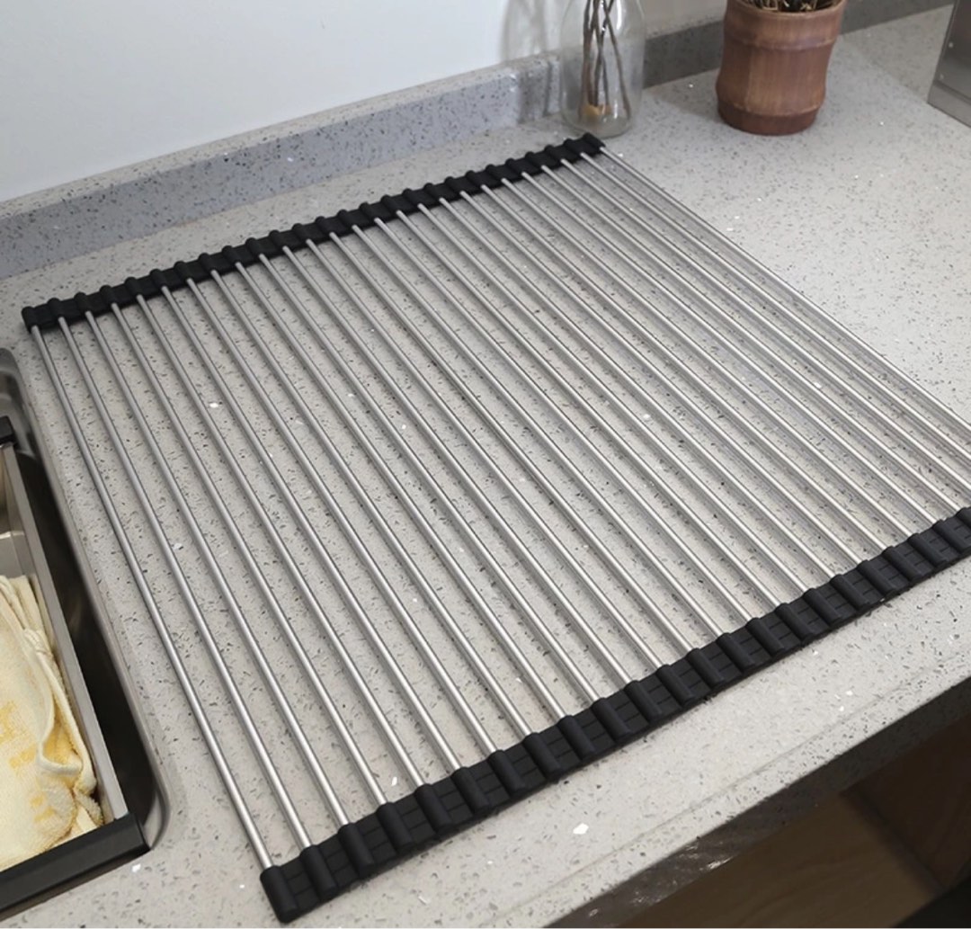 FOLDABLE DISH RACK OVER THE SINK DISH DRAINER (38x28cm), Furniture ...