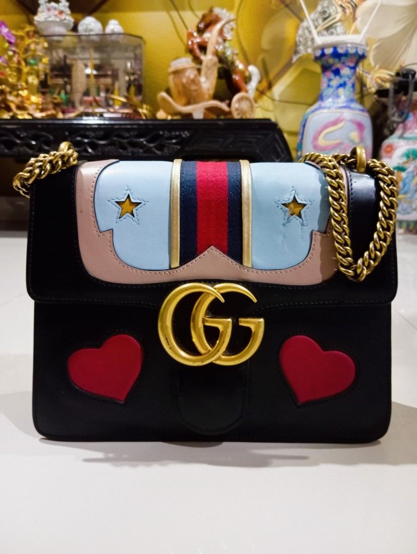 GG marmont sailor moon, Fesyen Wanita, Tas & Dompet di Carousell