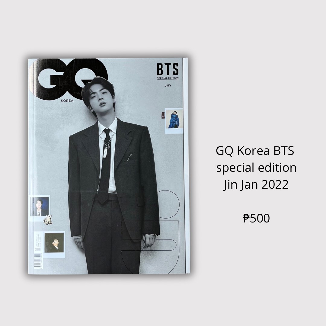 GQ Korea BTS special edition Jin Jan 2022, Hobbies & Toys, Books & Magazines, Magazines on Carousell