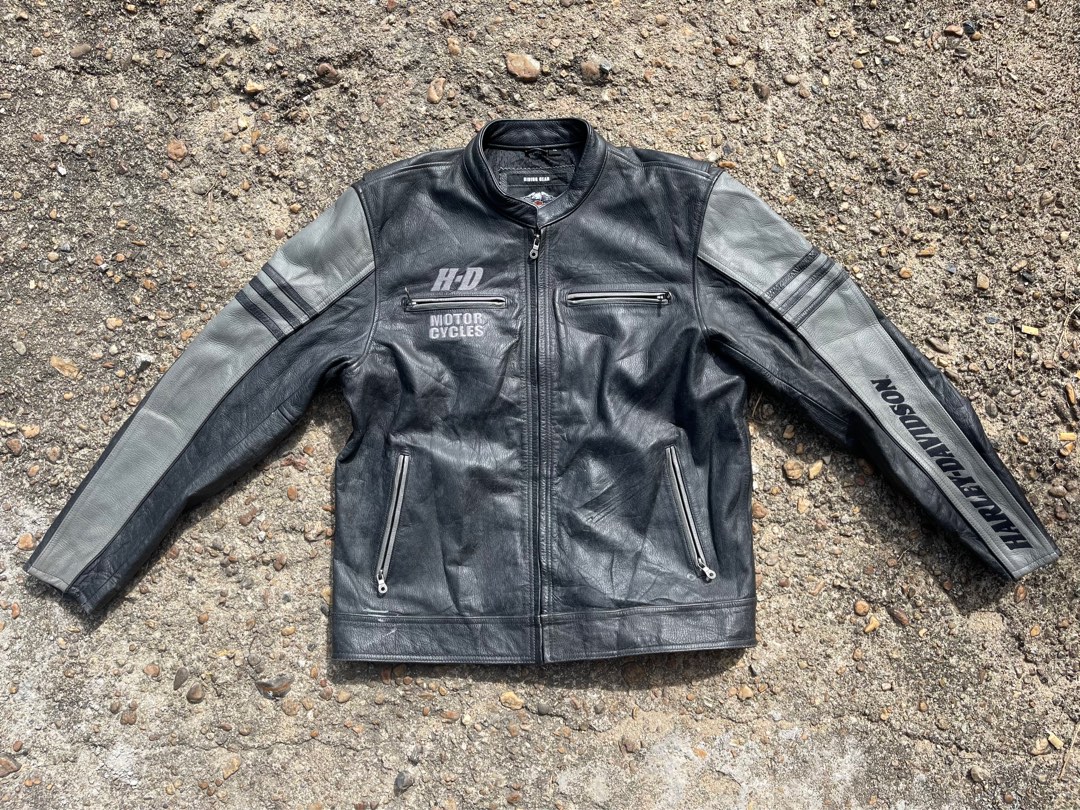 Harley Davidson Leather Riding Gear Jacket, Men's Fashion, Coats ...