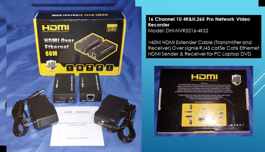 HDMI Extender, Furniture & Home Living, Security & Locks, Security ...