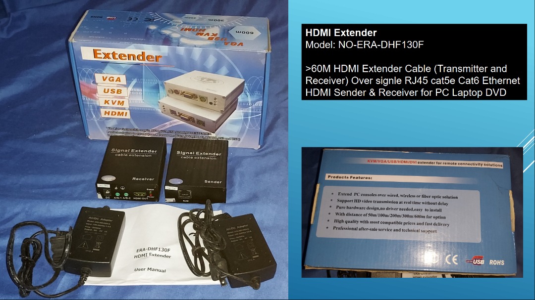 HDMI Extender, Furniture & Home Living, Security & Locks, Security ...