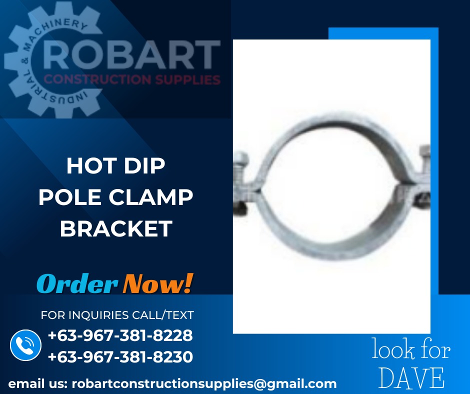 HOT DIP POLE CLAMP BRACKET, Commercial & Industrial, Construction Tools ...